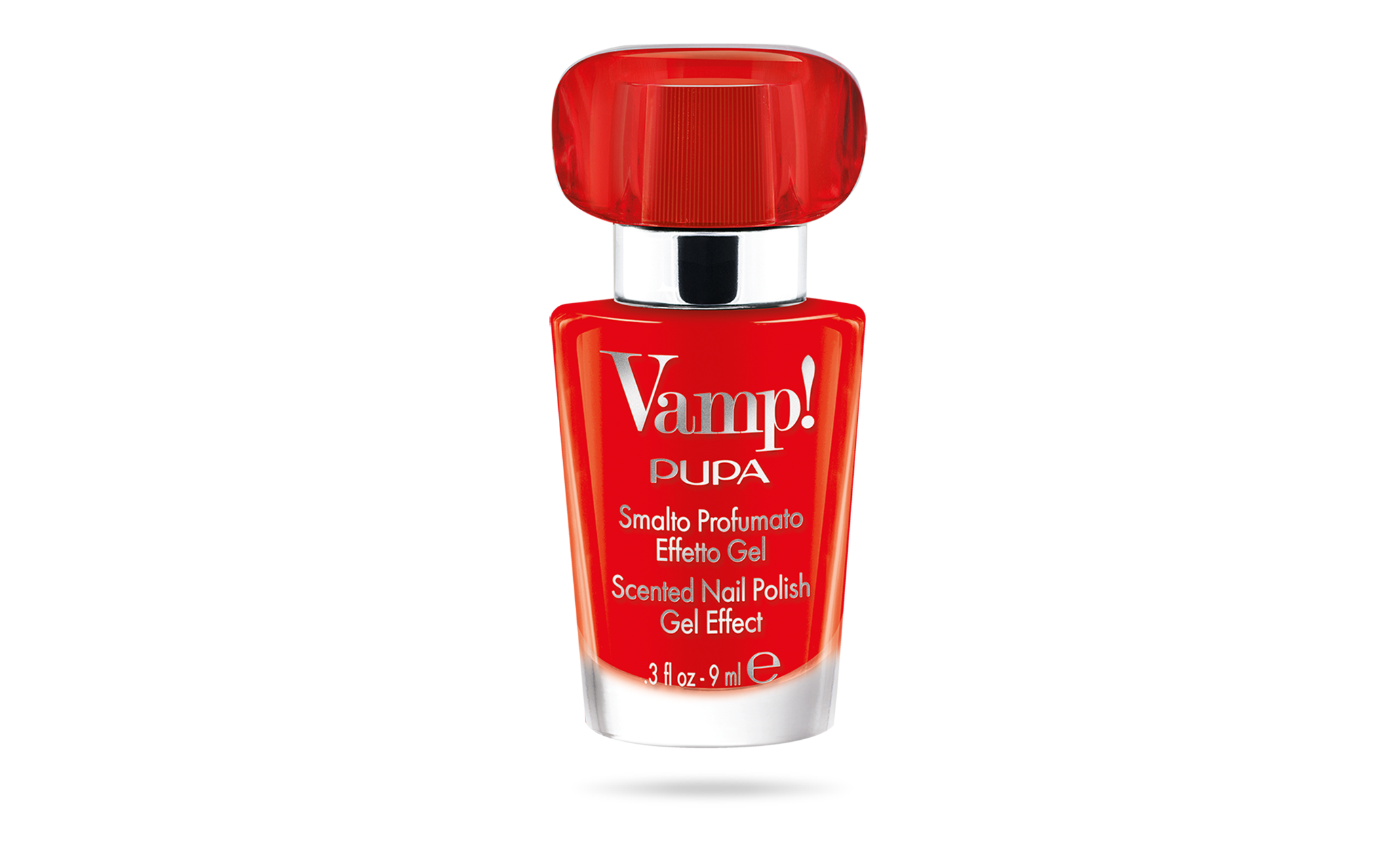 Lac de unghii Vamp! Efect de Gel Parfumat, parfum roșu - PUPA Milano